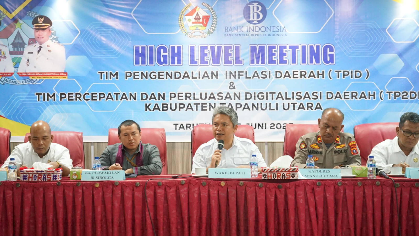 Wabup Taput Pimpin High Level Meeting TPID dan TP2DD Tapanuli Utara ...
